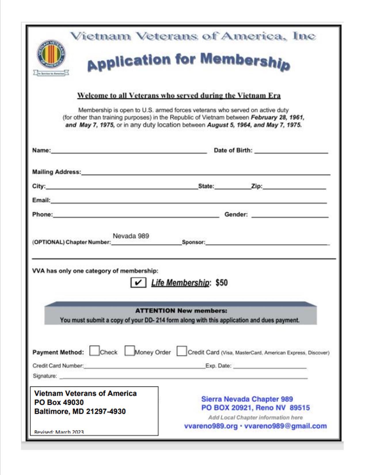 About Us – Vietnam Veterans of America Sierra Nevada Chapter 989 Reno ...